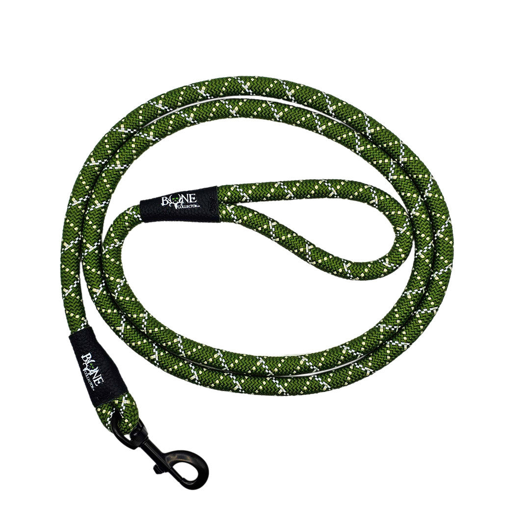 Bone Collector Reflective Braided Dog Leash for Rugged Outdoor