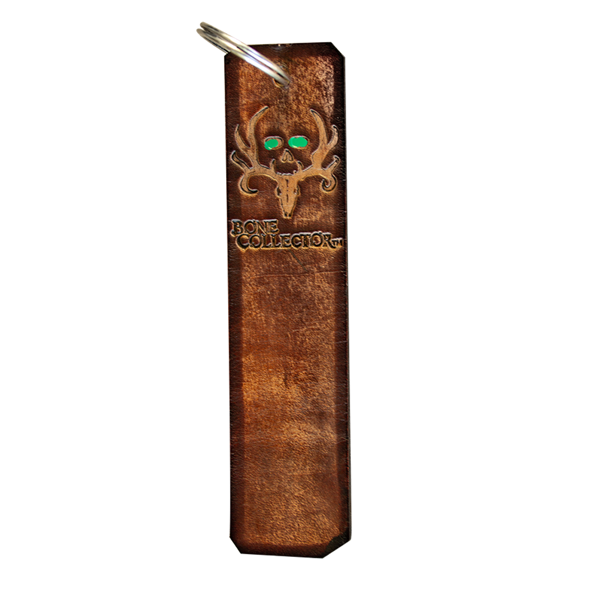 Bone Collector Custom Leather Keychains for Hunters & Outdoors