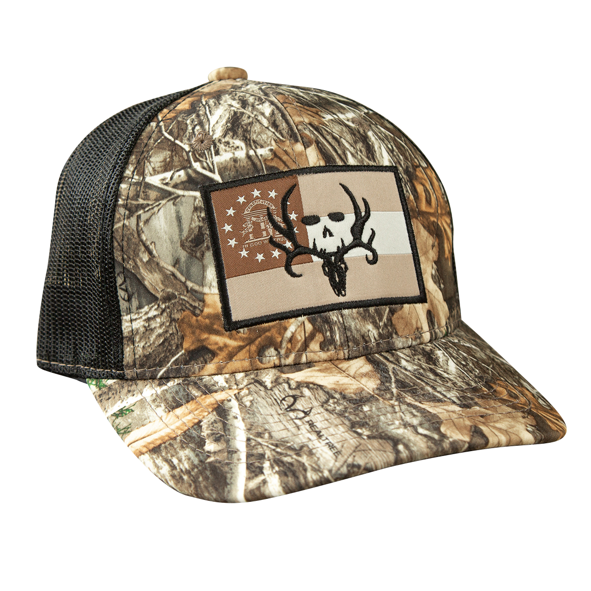 Georgia Flag Snapback Cap with Edge Camo for Hunters & Outdoorsmen ...