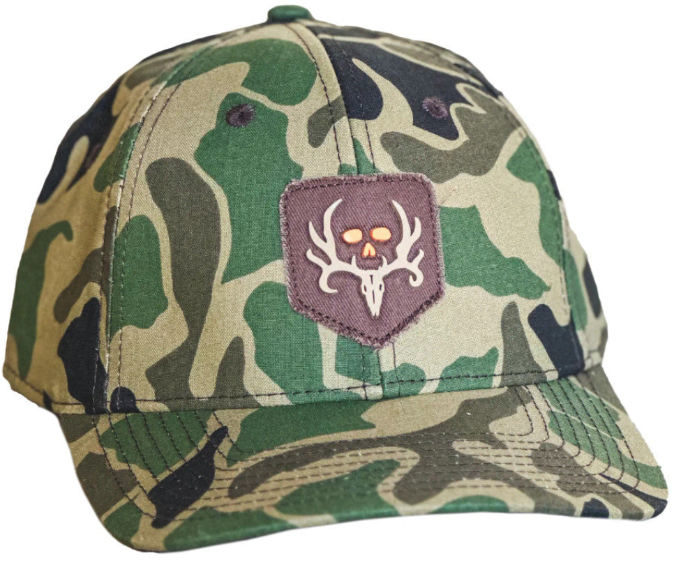 Bone Collector Woodland Camo Snapback Hat for Serious Hunters